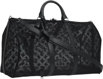 Louis Vuitton Sac Boston en nylon Pre-owned - Femme - Pre-owned - Noir - Taille: ONE Size