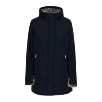 Suns Femme, Manteaux, Bleu, Taille: 44 FR Marmolada Fur Parka