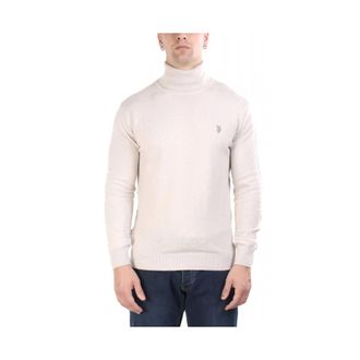 U.S.Polo Association Rollkragenpullover - - Knitwear - Herren - Wei&szlig; - 2XL