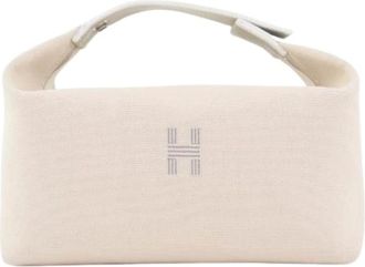 Herm&egrave;s Pre-owned Toile sacs-main - Femme - Pre-owned - Blanc - Taille: ONE Size