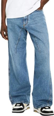 Off-white Homme, Jeans, Bleu, Taille: W30 Jeans Jambes Larges