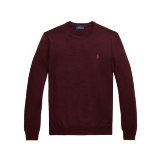 Polo Ralph Lauren Rundhals-Wollpullover - - Knitwear - Herren - Rot - XL