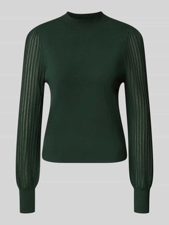 Zero Strickpullover aus Viskose-Mix mit Stehkragen