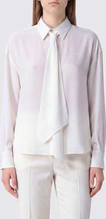 Brunello Cucinelli Slim-Fit-Seidenbluse mit franz&ouml;sischem Kragen