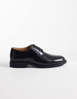 Mango Chaussures richelieu classiques en cuir - Noir