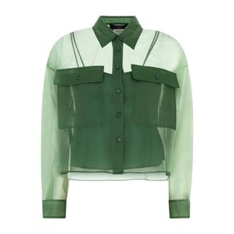 Max Mara Femme, Blouses et Chemises, Vert, Taille: 40 FR Colomba Shirt