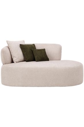 Homin R&eacute;camiere, Dunkelgr&uuml;n, Beige, Textil, 166x86x105 cm, Typenauswahl, Stoffauswahl, seitenverkehrt erh&auml;ltlich, Hocker R&uuml;cken echt, Wohnzimmer, Sofas & Co