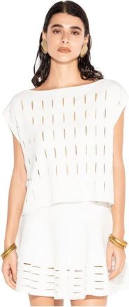 Akep Femme, Pulls, Blanc, Taille: 42 FR Mgkd13007 Top