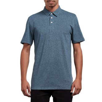 Volcom Herren Wowzer Modern Fit Kurzarm Poloshirt Polohemd, Marineblau, XX-Large