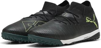 Puma Erwachsene Future 8 PRO Cage Fu&szlig;ballschuhe 41, Black Fizzy Light Green Terrain Yellow