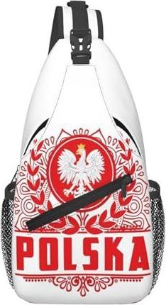 Generic Drapeau Polonais Pologne Polska Eagle Sac Poitrine L&eacute;ger Sacs &Agrave; Dos Antivol Sac &Agrave; Dos Bandouli&egrave;re Pour Voyage Randonn&eacute;e Shopping