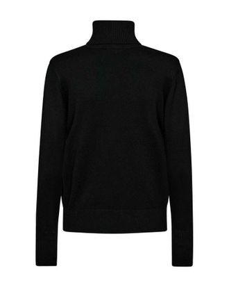 Freequent Rollkragenpullover Style Katie Strickpullover mit Knopfleiste an den &Auml;rmeln / Viskose-Stretch
