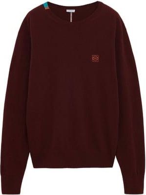 Loewe Pull droit &agrave; logo en laine m&eacute;lang&eacute;e