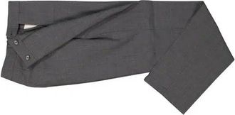 Boggi Milano Herren Hose grau Woll-Stretch