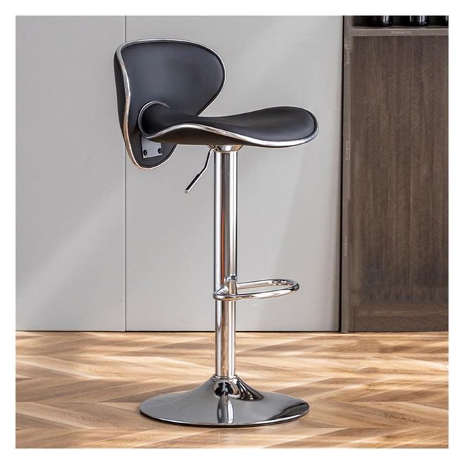 Generic Verstellbarer Drehhocker mit gepolstertem Ledersitz ...