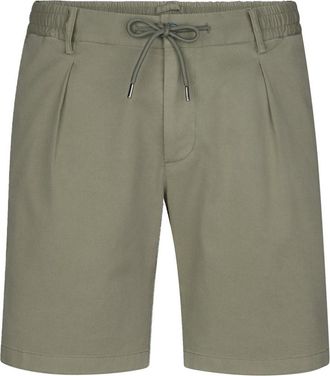 Profuomo Leichte Bermudashorts mit Stretch und Bundfalte in