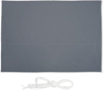 Relaxdays Relaxdays Voile dombrage rectangulaire, 3,5 x 4,5 m, imperm&eacute;able, anti-UV, avec tendeurs, terrasse, balcon, gris