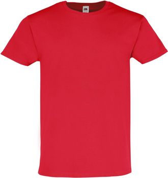 Fruit Of The Loom Ringspun Premium T Herren T-Shirt NEU, Farbe:rot, Größe:3XL