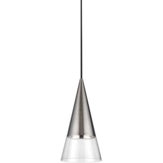 Ideal Lux Cono Kuppelf&ouml;rmige Pendel-Deckenleuchte, Nickel - Ideal Lux