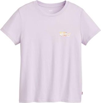 Levi's Femme The Perfect Tee T-Shirt, Fil Doux Hibiscus BW, M