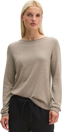 Marc O'Polo Strickpullover MARC OPOLO aus softem Schurwolle-Mix, Damen, Gr. XXL, beige (stone taupe melange), Obermaterial: 50% Schurwolle, 33% Viskose, 17% Polya