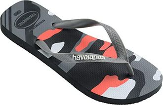 Havaianas Top Camu, Comfortable, Durable and Lightweight Flip-Flops, Camouflage Print, Men, New Graphite, 33/34 EU