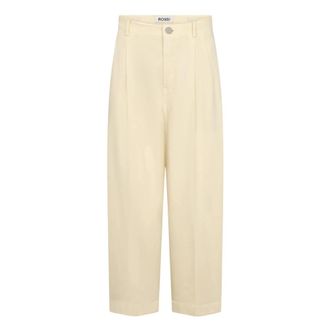 Rossi Noa Crop Coloured Soft Denim - - Trousers - Damen - Beige - M