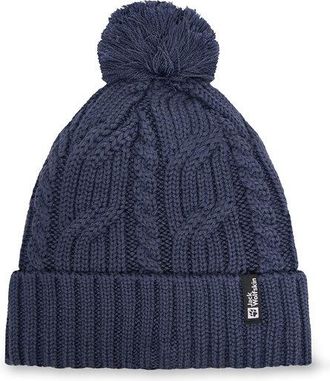 Jack Wolfskin Mütze Pompom 1905092 Dunkelblau