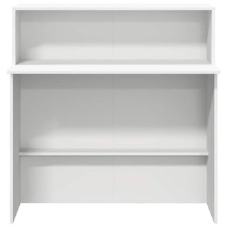 Generic Empfangstheke mit Ablagef&auml;chern, Moderne B&uuml;ro-Empfangstheke, Robuster Rezeptionsschreibtisch aus Holzverbundwerkstoff f&uuml;r Unternehmen, Zuhause, B&uuml;ro (