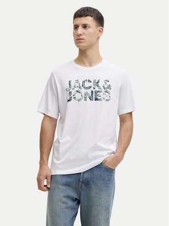 Jack & Jones Jack & Jones T-Shirt Ejeff Logo 12288536 Wei&szlig; Regular Fit