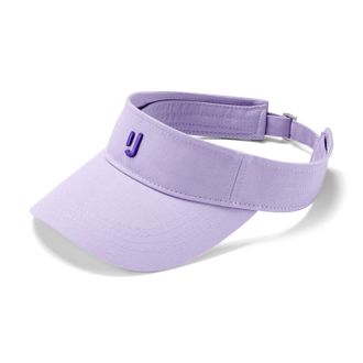 Johnny Urban Visor Cap Damen und Herren Lila - Terry - Sonnenschutz fürs Gesicht - Verstellbare Visier Kopfbedeckung aus Baumwolle - Sommer, Festival, Urlaub