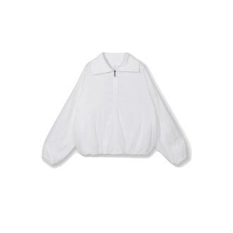 10 Days Half Zip Balloon Top - - Jackets - Damen - Wei&szlig; - XS