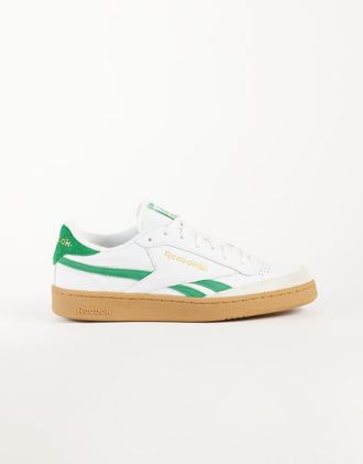 Reebok Club C Revenge Vintage baskets blanches et vertes &agrave; semelle gomme