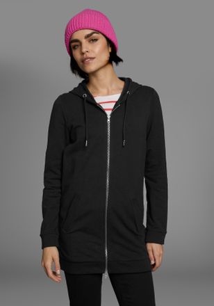 Flashlights Sweatjacke FLASHLIGHTS, Damen, Gr. 32/34, schwarz, Interlock, Obermaterial: 95% Baumwolle, 5% Elasthan. Kapuzenfutter: 100% Baumwolle, unifarben, Basi