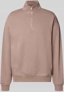 HUGO BOSS Regular Fit Troyer aus Baumwoll-Mix Modell Dalizip