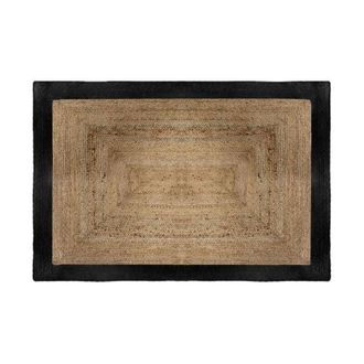 Atmosphera Tapis D&eacute;co Jute Maria 120x170cm Naturel & Noir