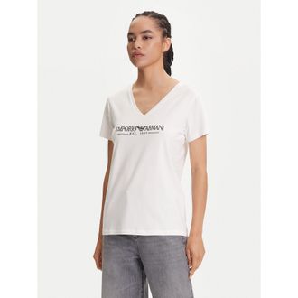 Emporio Armani T-Shirt EW000409 AF10881 U1131 Weiß Regular Fit