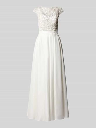 Unique Brautkleid mit Spitzenbesatz