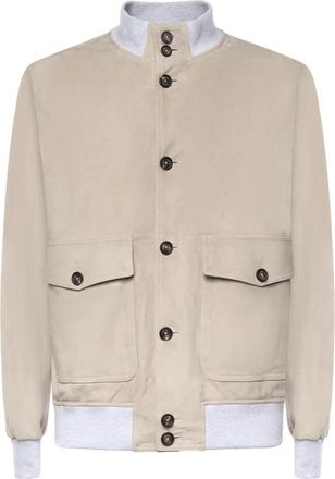 Eleventy Homme, Vestes, Beige, Taille: XL Bomber Jacket
