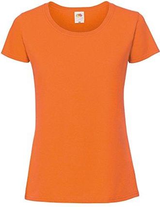 Fruit Of The Loom T-Shirt ajusté de qualité - Femme (XS) (Orange)