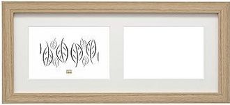 Deknudt Frames Deknudt Rahmen S66Kd2-13.0X18.0 Bilderrahmen Naturfarbe, 2Bilder Horizontal