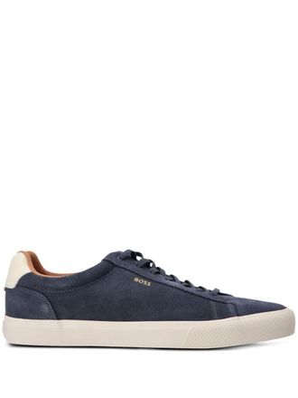 BOSS baskets en cuir - Bleu