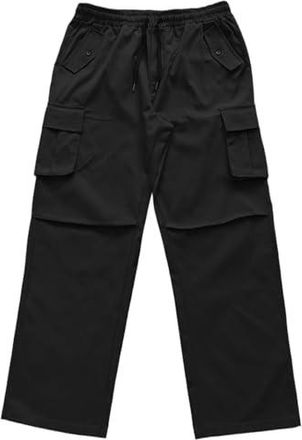 Generic Pantalon cargo pour homme 2026 - Pantalon de jogging europ&eacute;en et de travail - Coupe droite - Coupe d&eacute;contract&eacute;e - L&eacute;g&egrave;rement &eacute;vas&eacute;e - D&eacute;contract&eacute;, Noi