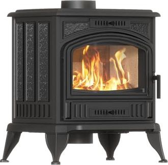 Kratki Kaminofen Gusseisen KRATKI K6 ECO - 6,5 kW - &Oslash;130 - klassischer Holzofen im Retro-Stil - erf&uuml;llt Ekoprojekt & BImSchV 2