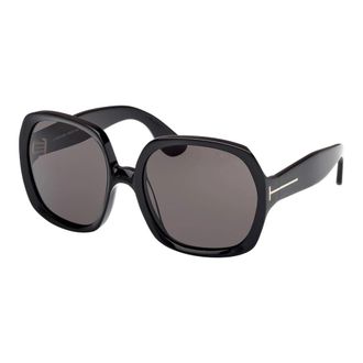 Tom Ford Schwarze/Rauch Sonnenbrille Saffron Ft1221 - - Accessories - Damen - Schwarzk - 60 MM