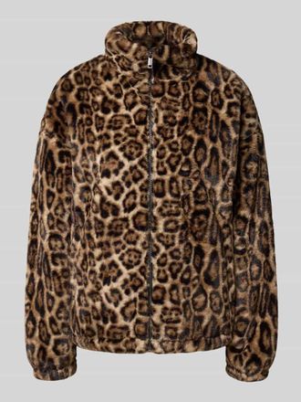 Review Jacke mit Stehkragen und Leomuster