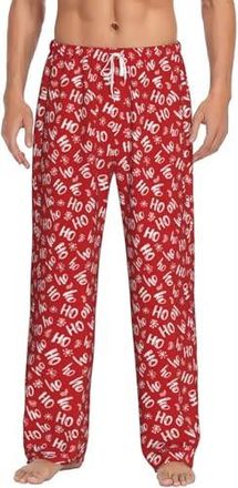 Generic Pyjama de No&euml;l amusant pour homme - Bas de pyjama baggy l&eacute;ger avec cordon de serrage - Taille &eacute;lastique - V&ecirc;tements de nuit doux - Cadeaux de vacances