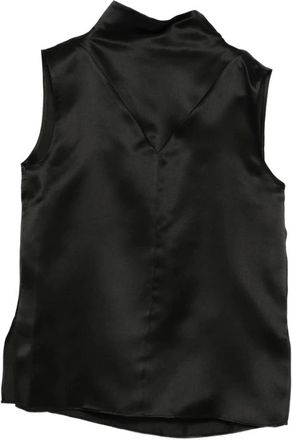 Mark Kenly Domino Tan Femme, Tops, Noir, Taille: 40 FR Tasha High-neck Top