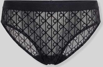 Calvin Klein Underwear Slip mit semitransparentem Mesh-Besatz