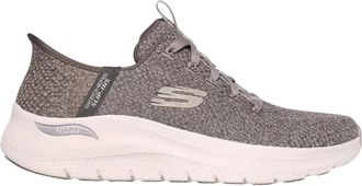 Skechers Homme, Chaussures, Beige, Taille: 41 EU Chaussures Slip-Ins Confortables avec Coussin au Talon